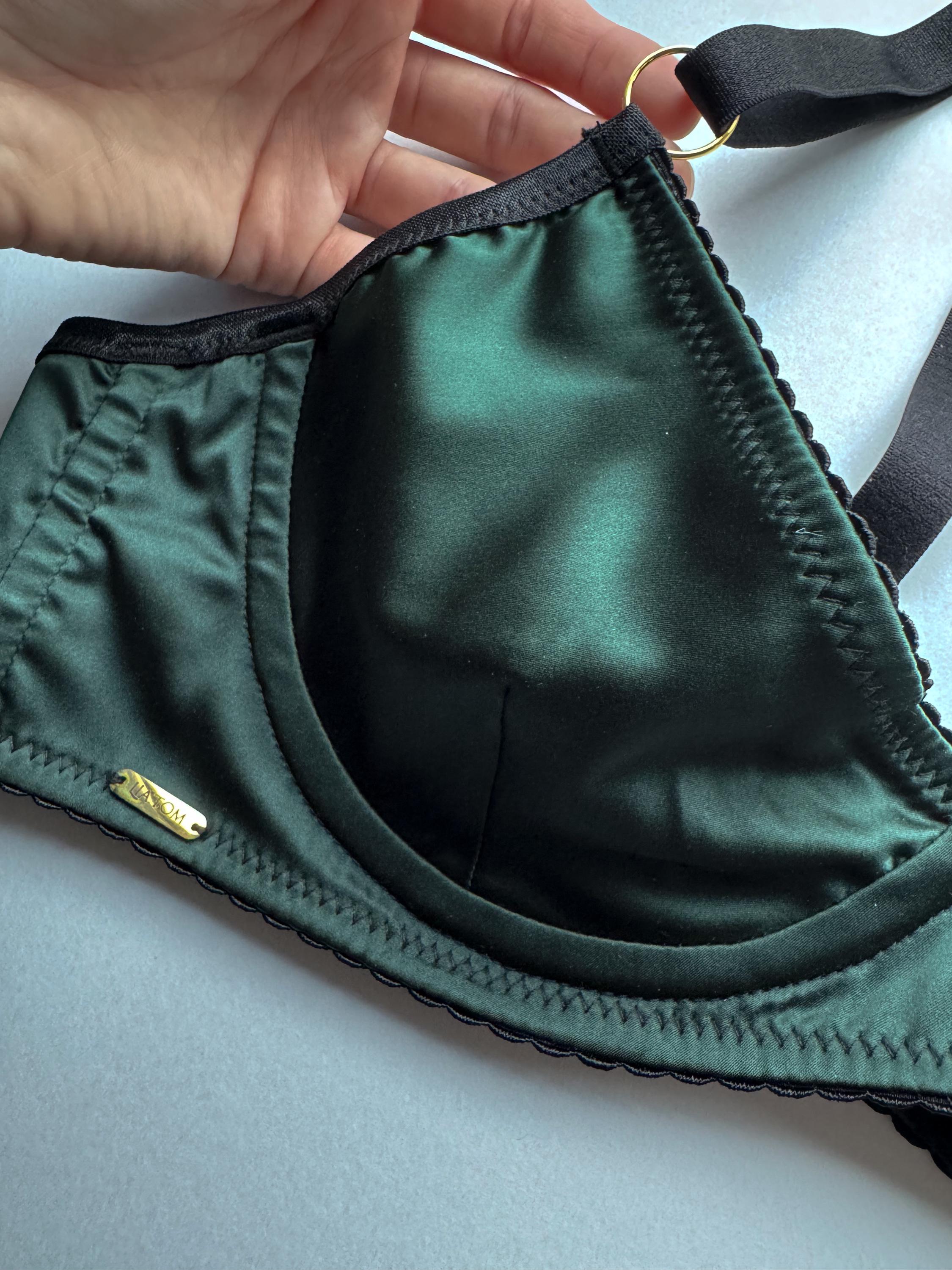 Emerald Men’s Italian Satin Bra – Luxury Male Bralette | Crossdresser ...