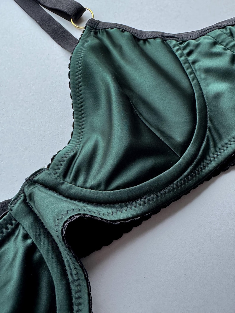 Emerald Men’s Italian Satin Bra – Luxury Male Bralette | Crossdresser ...