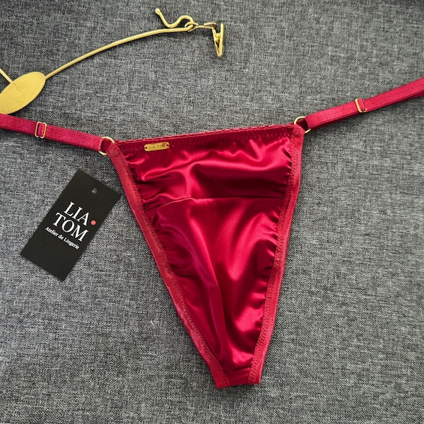 Dark Red Lingerie - Etsy UK