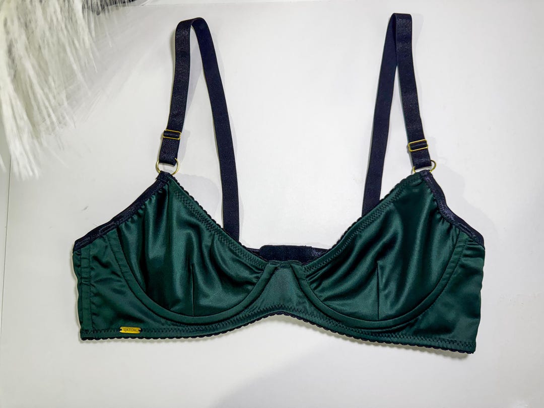 Emerald Men’s Italian Satin Bra – Luxury Male Bralette | Crossdresser ...