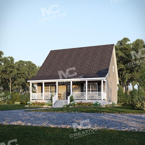 32x32 House Plan - Etsy