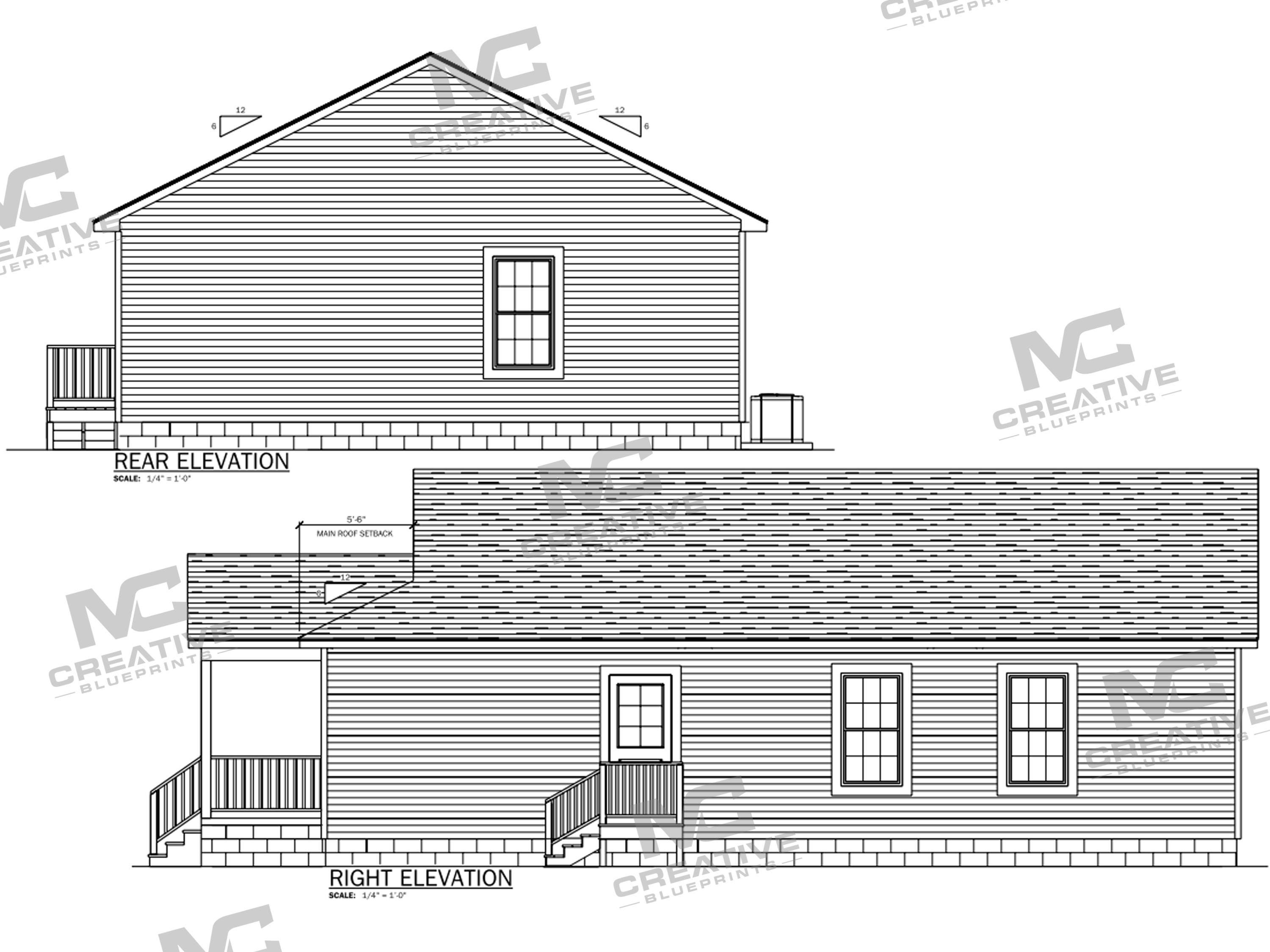 30' X 44' Mapleview Ranch House Plan | 3 Bedroom 2 Bath Single Story ...