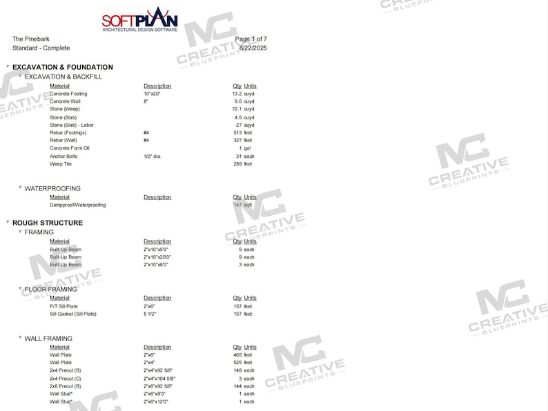50' X 28.5' Pinebark Ranch House Plan (reversed) | 3 Bedroom 2 Bath ...
