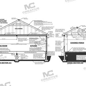 30' X 44' Mapleview Ranch House Plan | 3 Bedroom 2 Bath Single Story ...