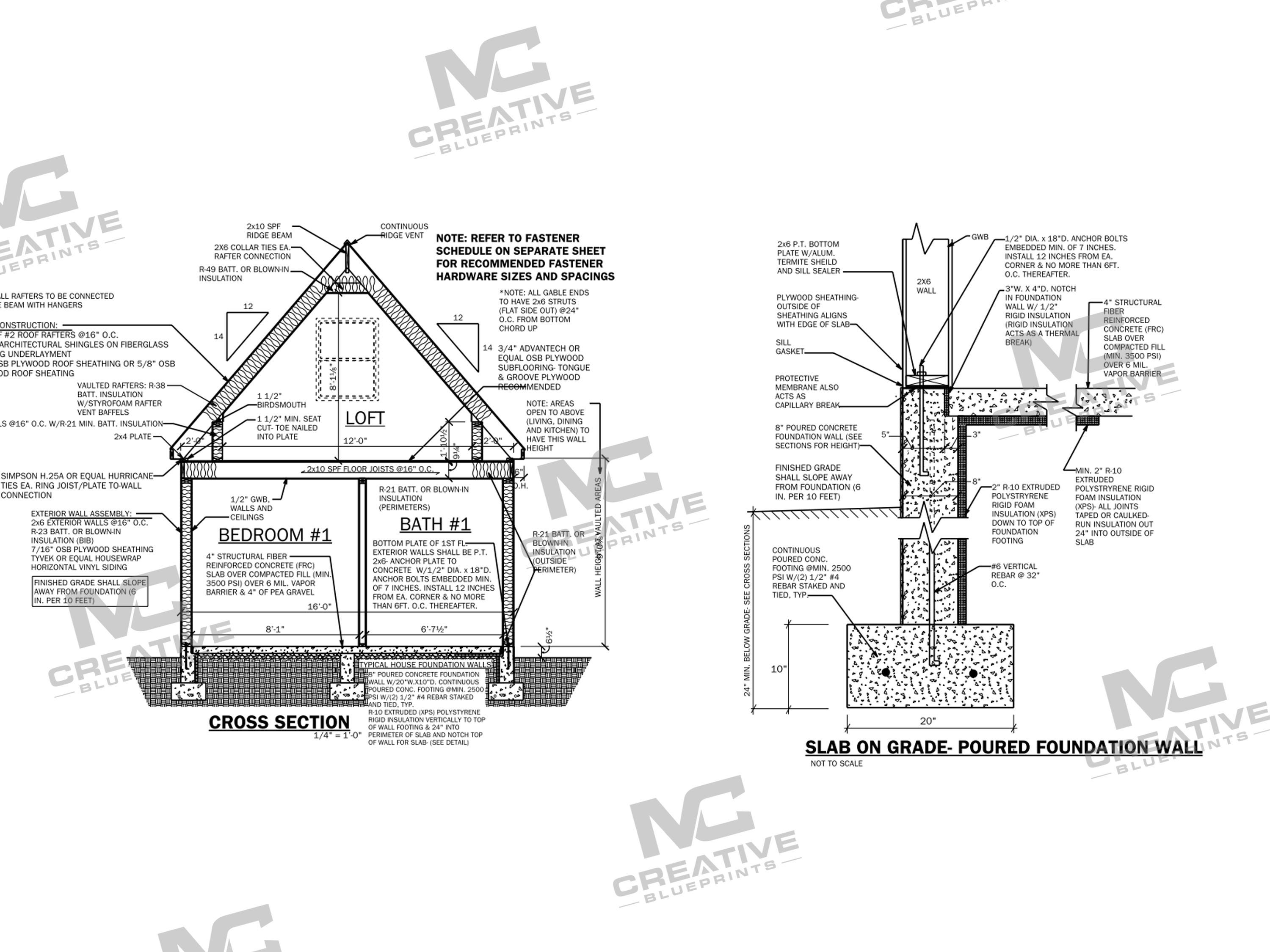 16' X 26' Woodhaven Cabin Plan With Loft (reversed) | 1 Bedroom 1 Bath ...