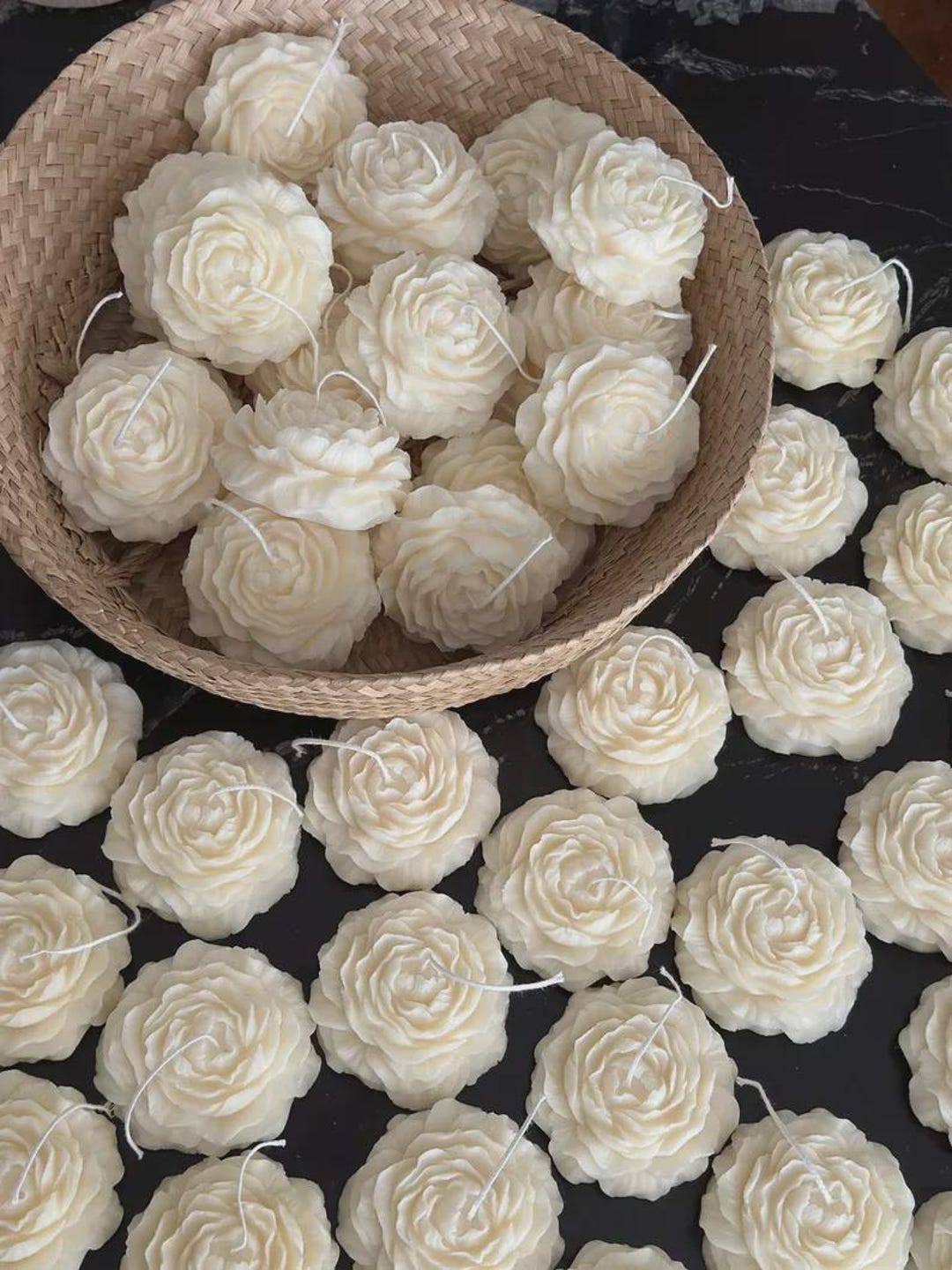 Handmade Peony Flower Soy Candle – Natural Non-toxic Candle Gift for ...