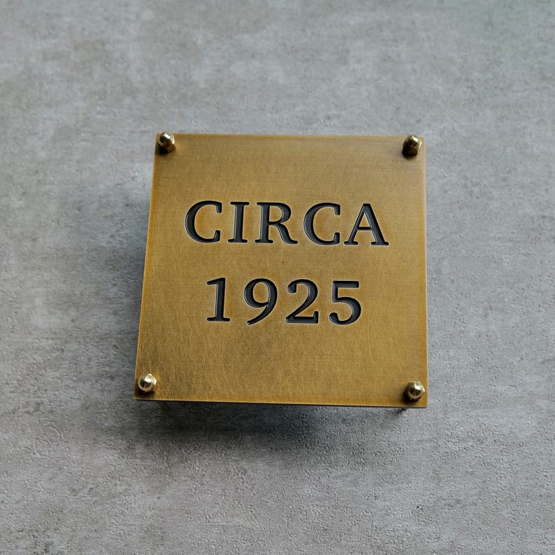 Custom Brass Signs, Metal Signs, Solid Brass Signs, Commemorative ...