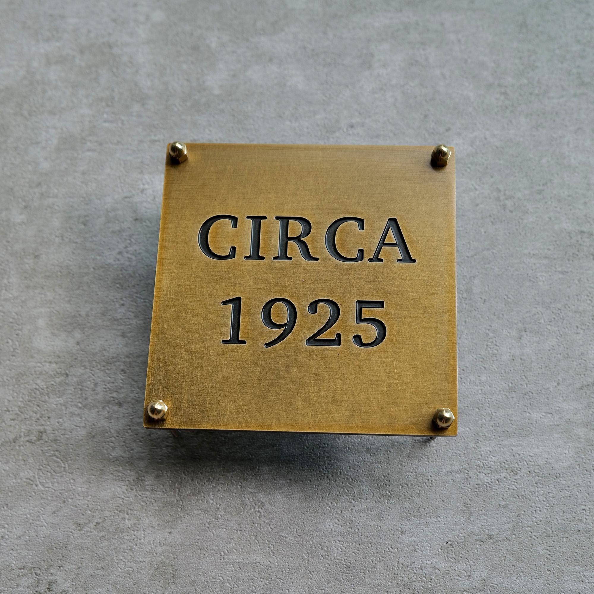 Custom Brass Signs, Metal Signs, Solid Brass Signs, Commemorative ...