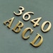 Custom Brass House Number, Metal Sign, Digital House Number, Solid ...