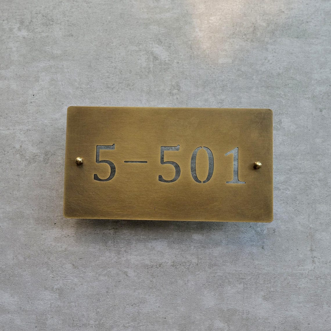 Custom Brass Signs, Metal Doorplates, Solid Brass Signs, Vintage-finish ...