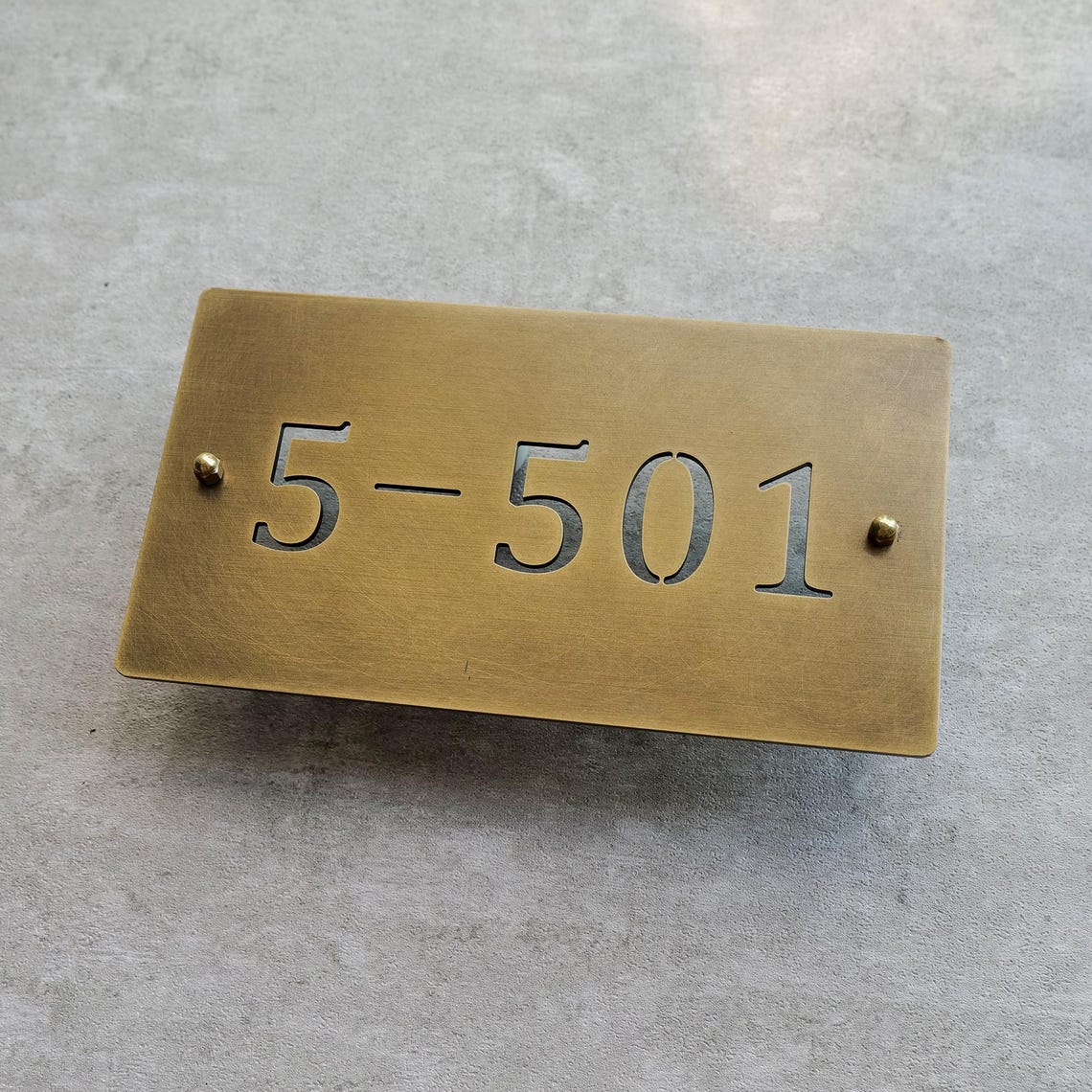 Custom Brass Signs, Metal Doorplates, Solid Brass Signs, Vintage-finish ...