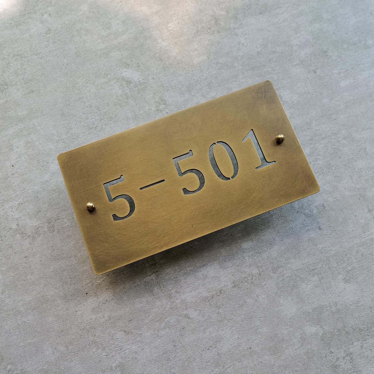 Custom Brass Signs, Metal Doorplates, Solid Brass Signs, Vintage-finish ...