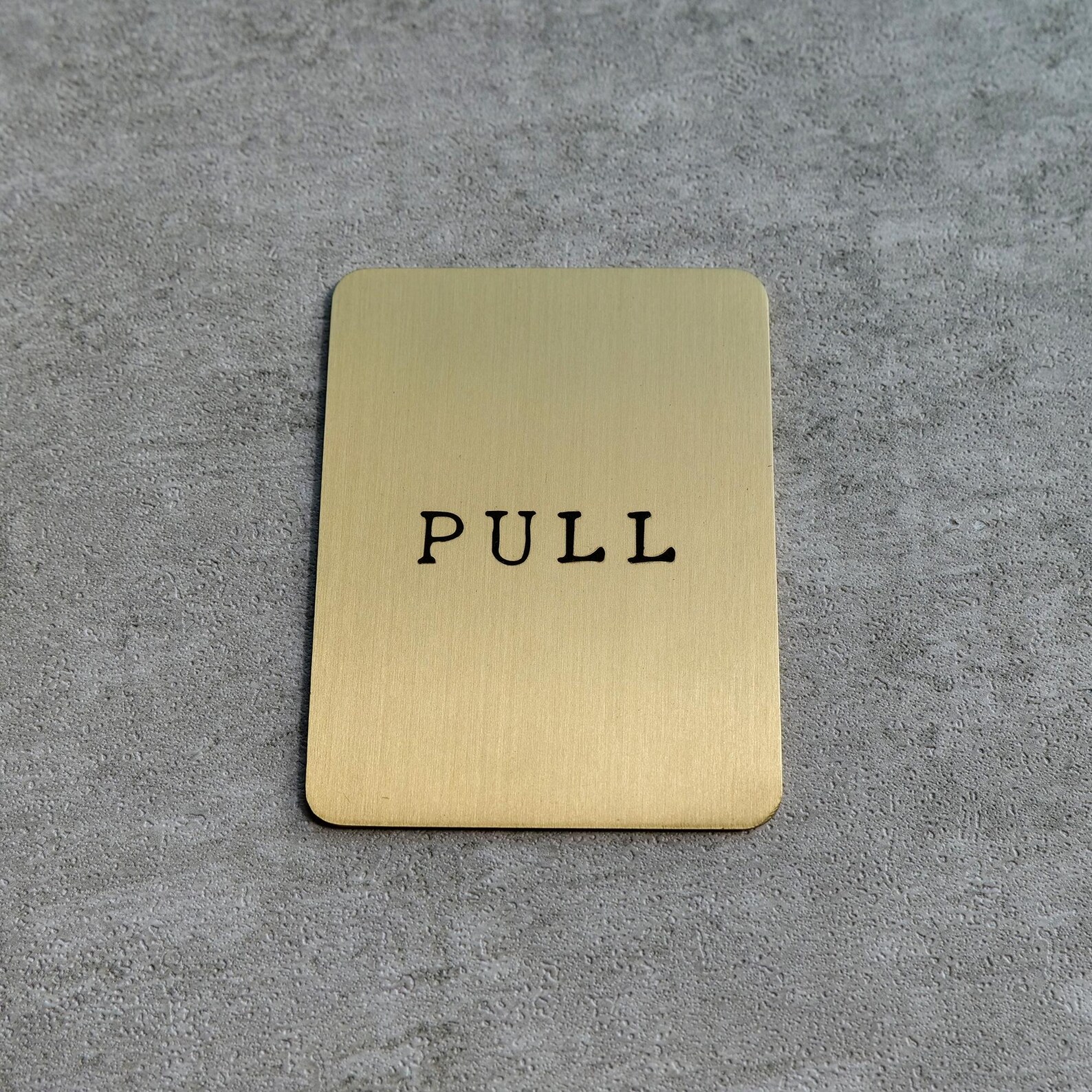 Custom Brass Signs, Sliding Door Signs, Solid Brass Signs, Sliding Door ...