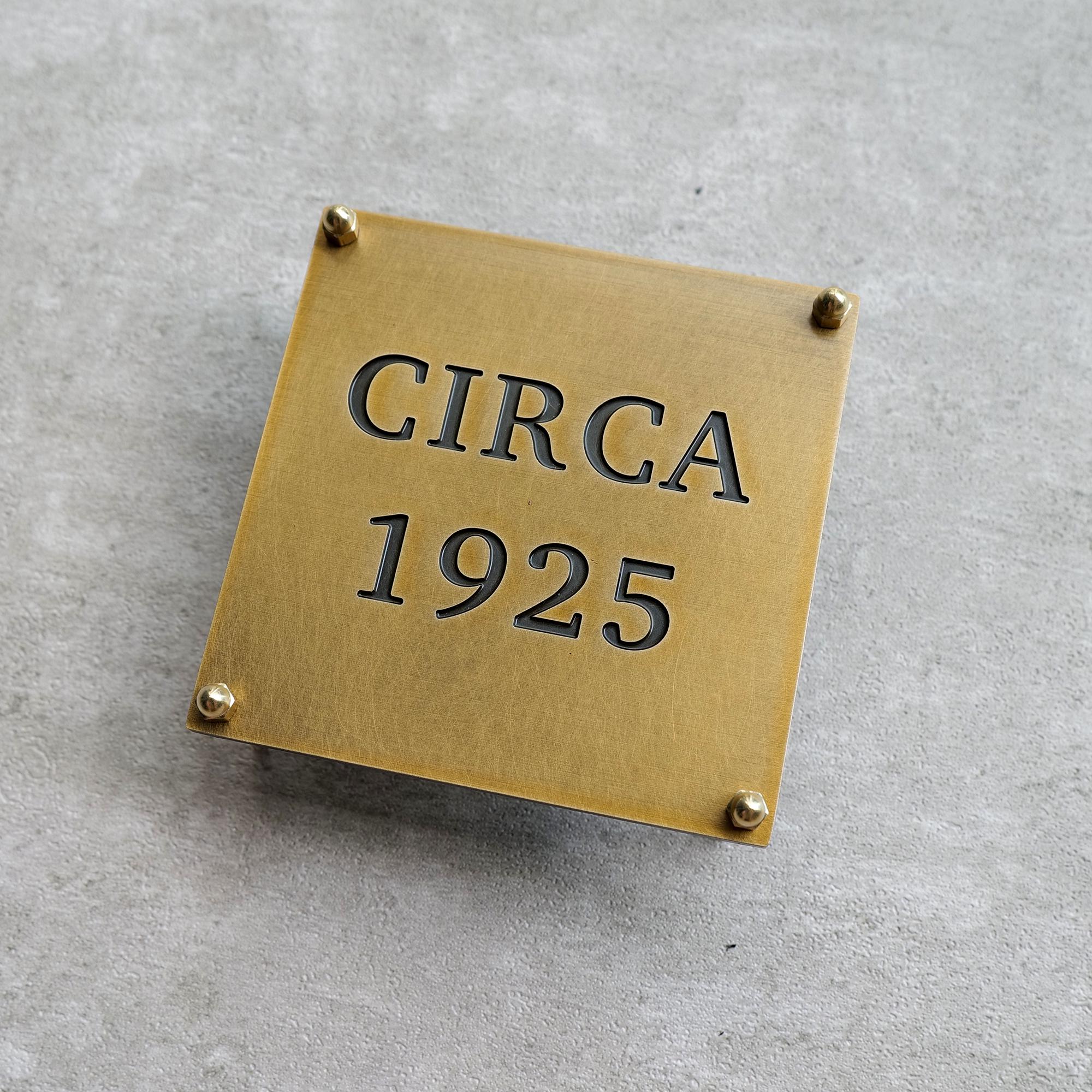 Custom Brass Signs, Metal Signs, Solid Brass Signs, Commemorative ...