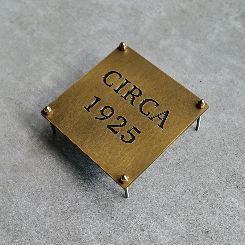 Custom Brass Signs, Metal Signs, Solid Brass Signs, Commemorative ...