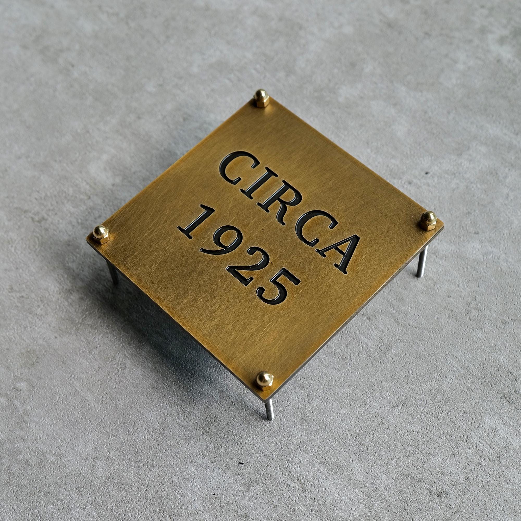 Custom Brass Signs, Metal Signs, Solid Brass Signs, Commemorative ...