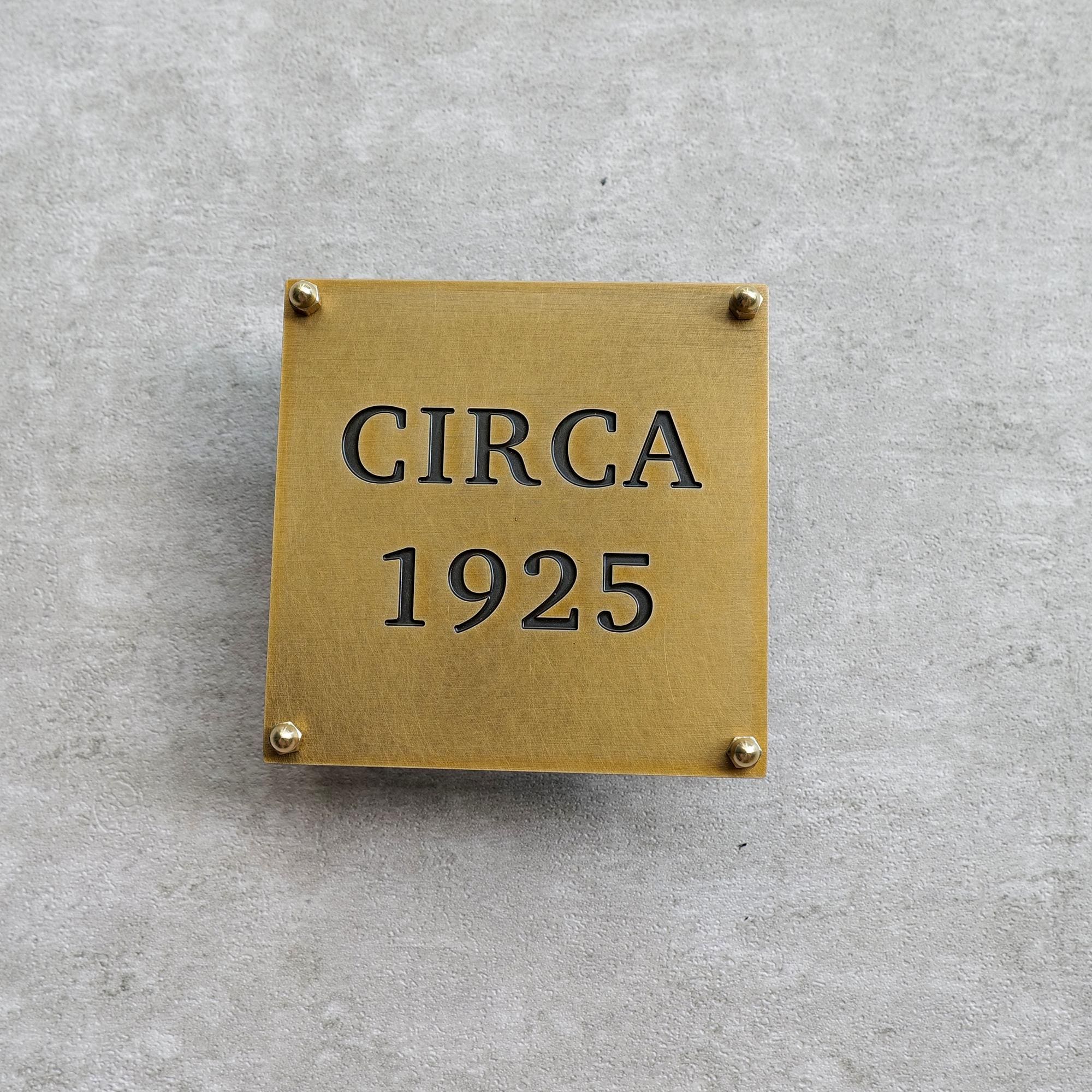 Custom Brass Signs, Metal Signs, Solid Brass Signs, Commemorative ...