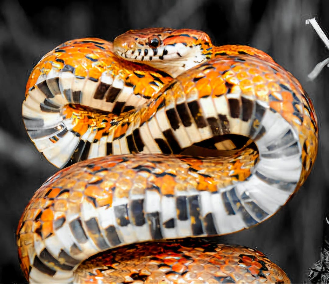 Corn Snake Defense Stance Cross Stitch Pattern - Etsy