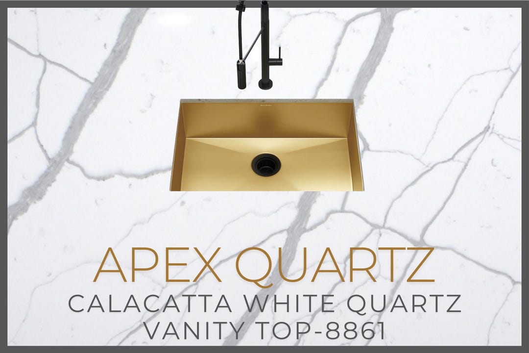 Custom Quartz Countertop, Bathroom Vanity Top, Single Sink, Vessel Sink ...