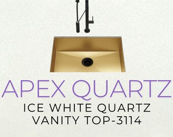 Custom Quartz Countertop, Bathroom Vanity Sink, Single Sink, Vessel ...