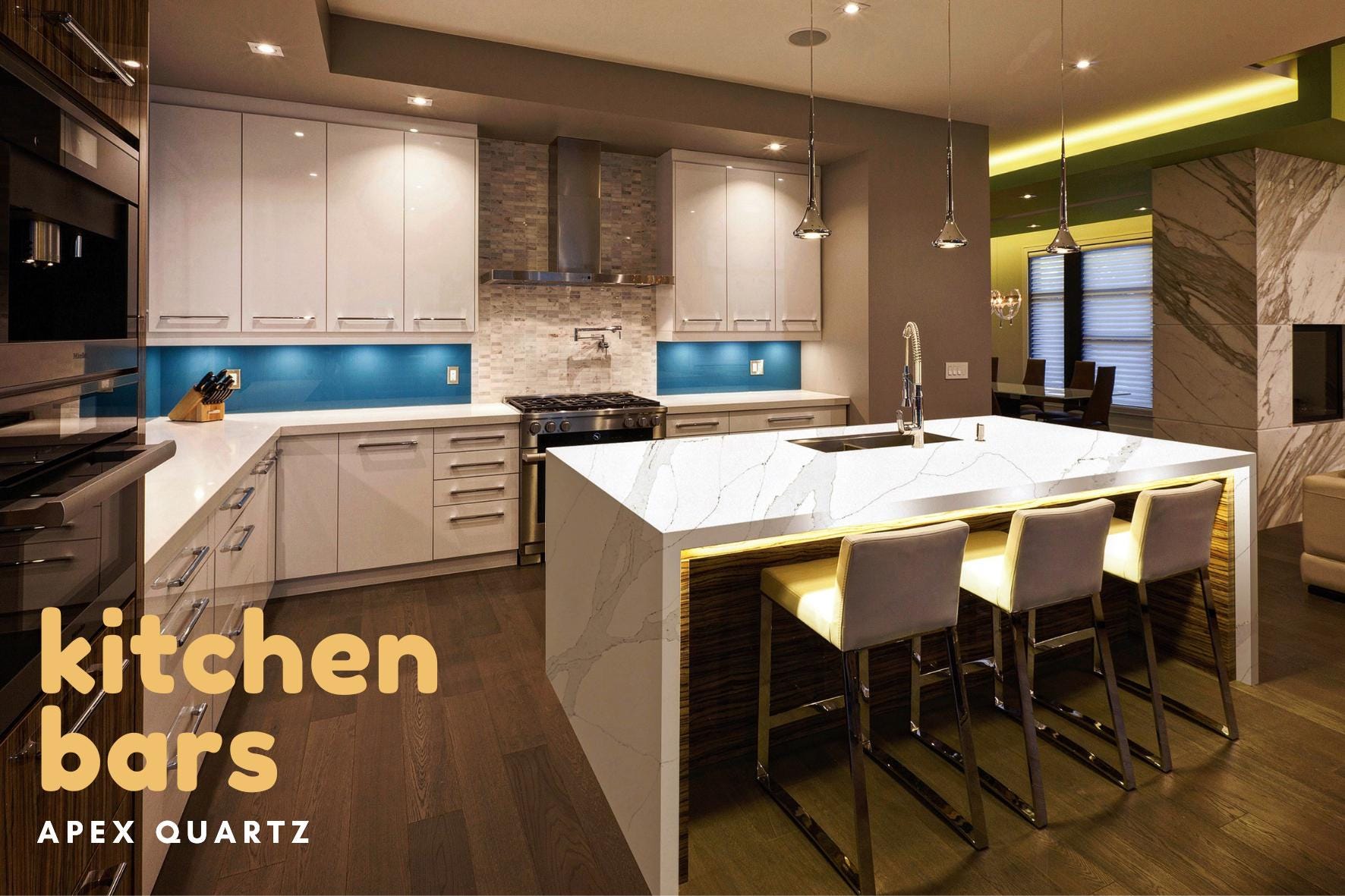 Custom Quartz Stone Kitchen Island Bar, Quartz Stone Kitchen ...
