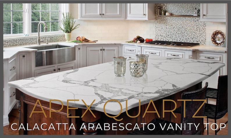 Custom Quartz Countertop, Bathroom Vanity Top, Single Sink, Vessel Sink ...