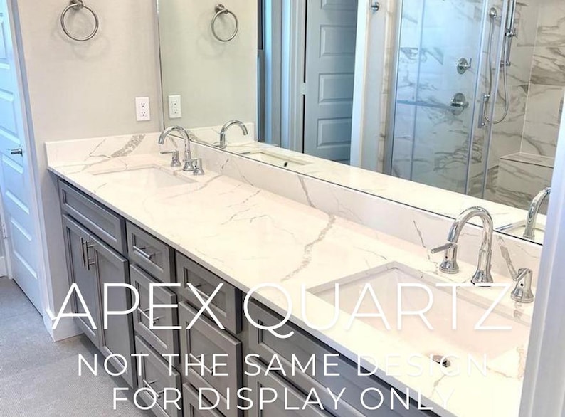 Custom Quartz Countertop, Bathroom Vanity Top, Single Sink, Vessel Sink ...
