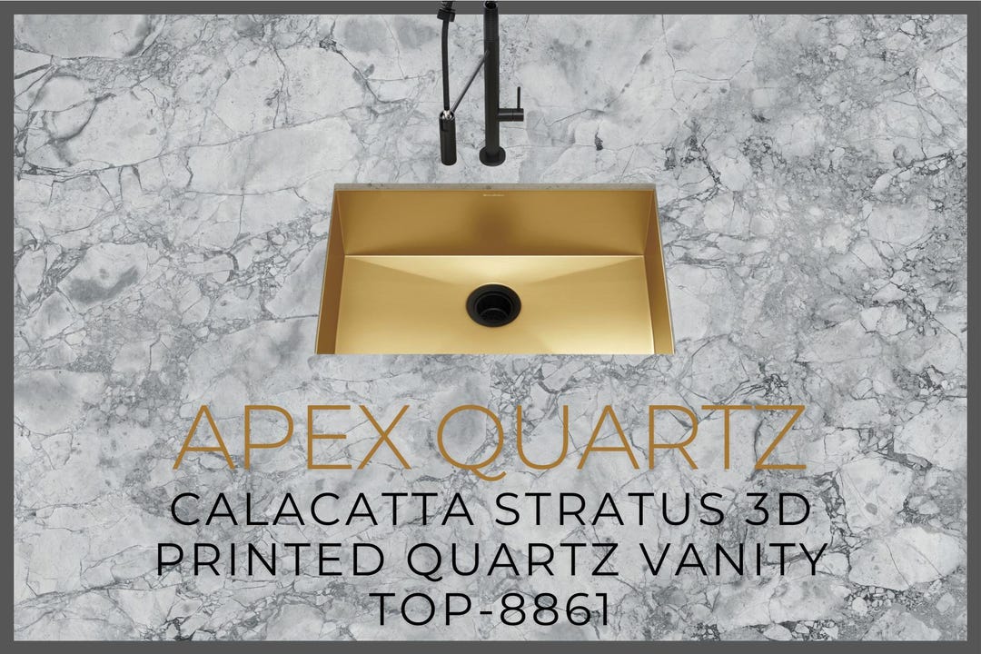Custom Quartz Countertop, Bathroom Vanity Top, Single Sink, Vessel Sink ...