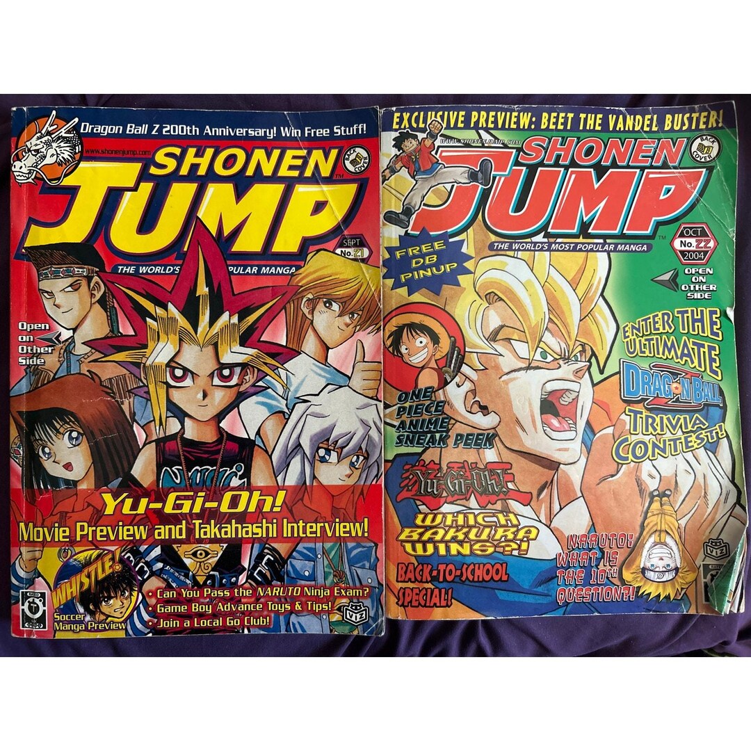 Lot of 2 Anime Shonen Jump Mag Sept 2004 Vol 2 Issue 9 Oct 2004, Vol 2 ...