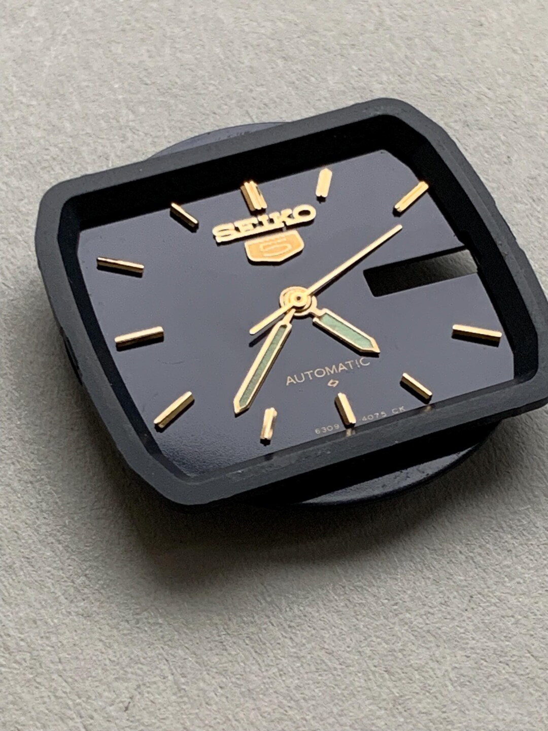 Seiko 6309 Dial: Original Japan, Black Face, 3 O’clock Stem - Etsy