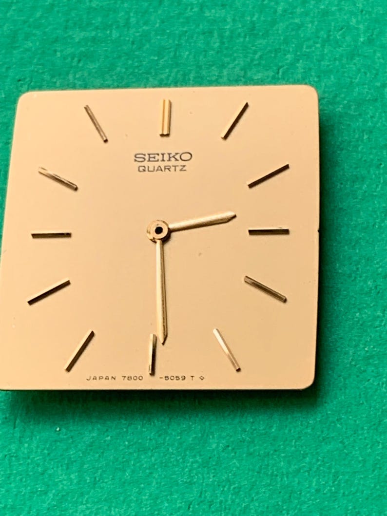 Seiko 7800 Watch Dial, Original Japan, Yellow Face - Etsy UK