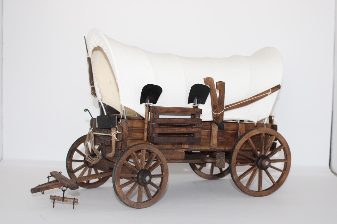 Handcrafted Dark Wood Pioneer Wagon – Rustic Western Decor – Decor ...
