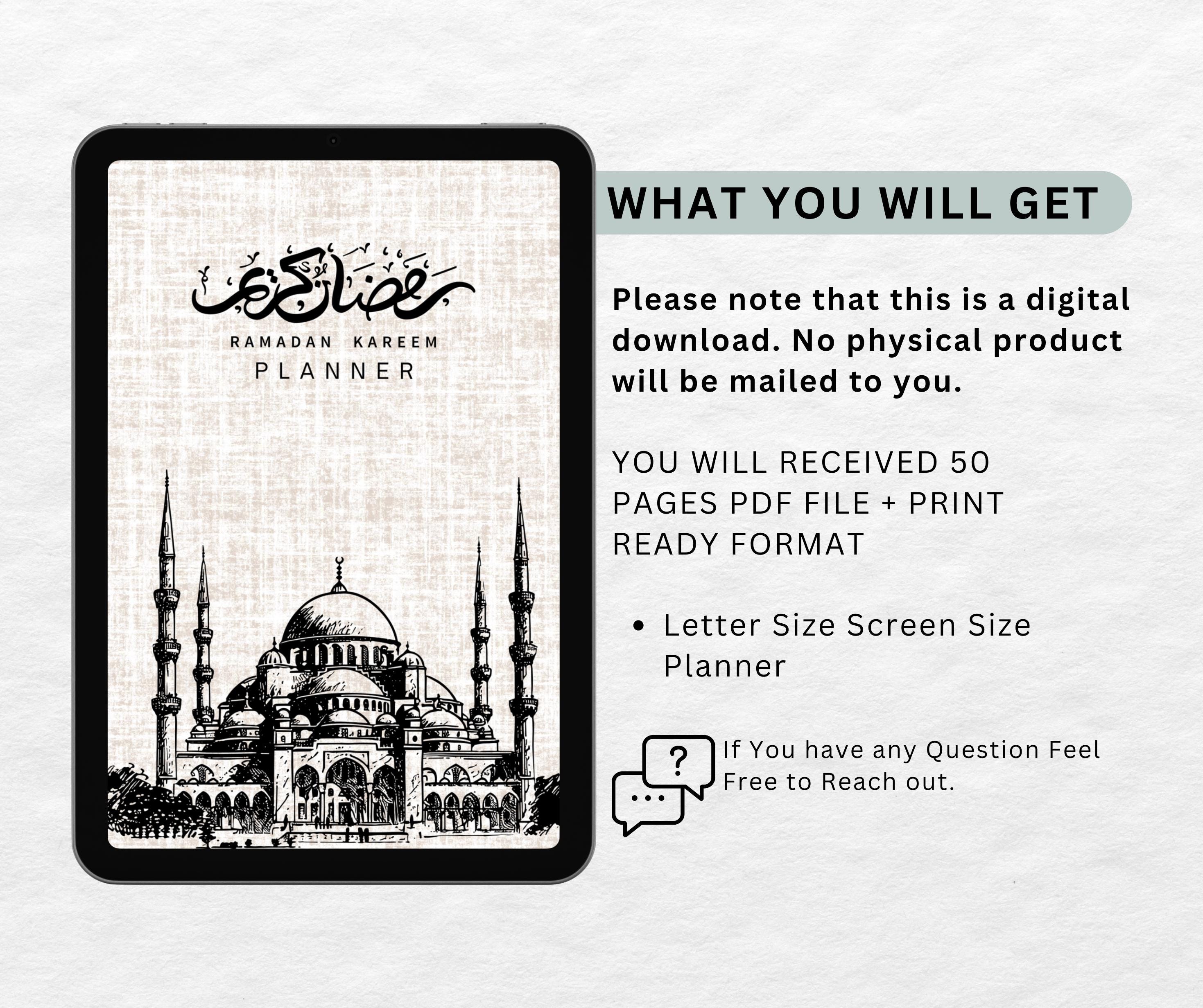 Islamic Planner | Ramadan Planner Design - Etsy
