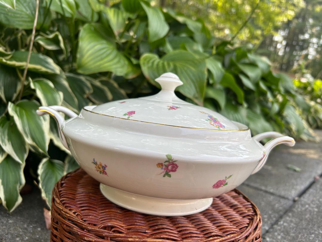 Vintage Warwick China Pink Rose Tureen: Cottagecore Serving Bowl - Etsy