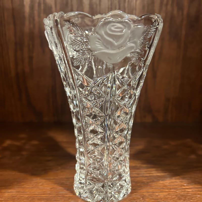 Anna Hütte Crystal Vase - Etsy