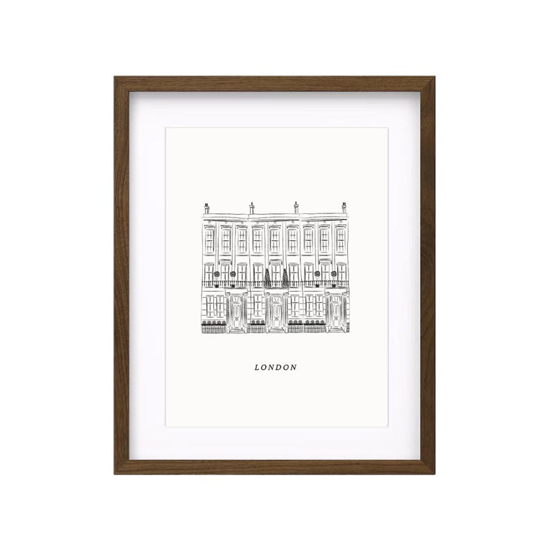 London Print – Illustrated City Wall Art – Printable London Travel ...