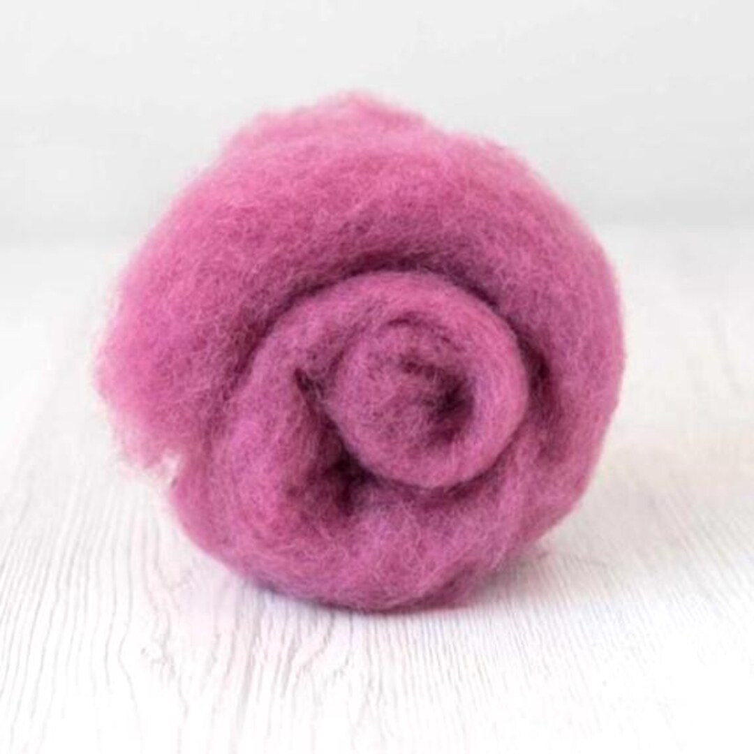 Orchid Maori Batt, Needle Felting, Wet Felting, 50 Grams (1.75oz ...