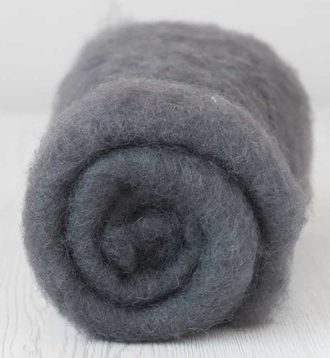 Storm Coloured Newzealand Batt, Needle Felting, Wet Felting, 50 Grams ...