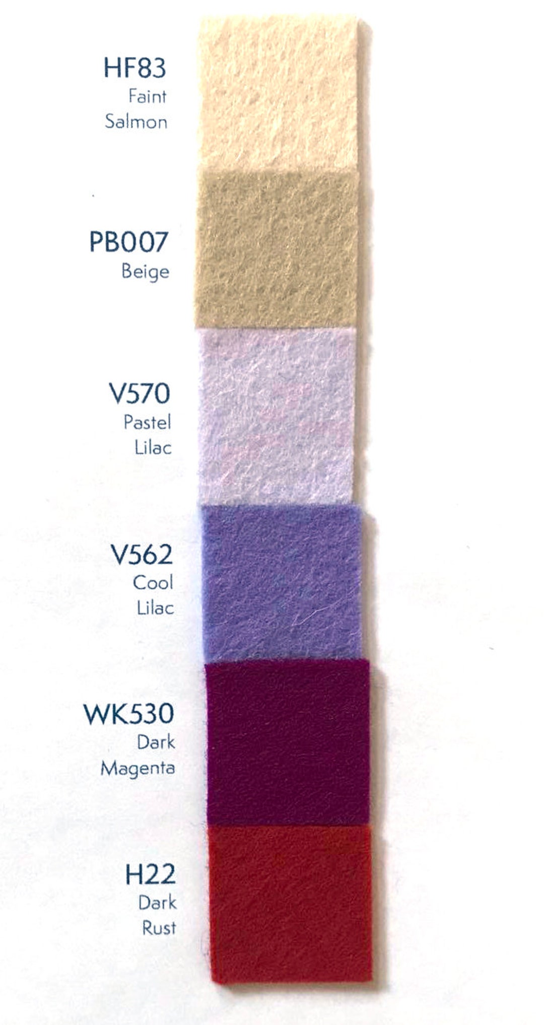 Wool Felt 20cm X 30cm (7.87x11.8") 1.2mm Thick - New Colours - 100% ...