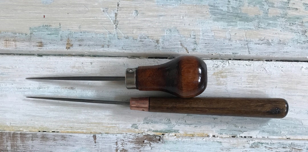 Awl Wooden Handle Two Sizes - Etsy