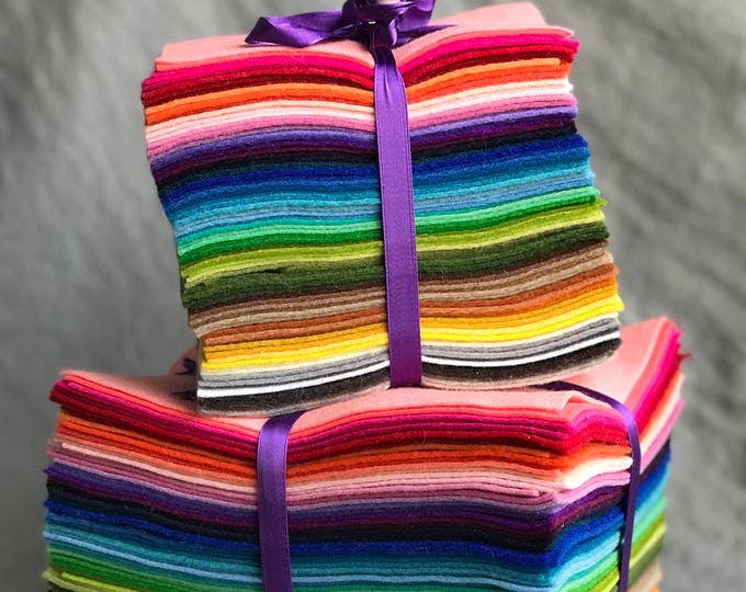 106 Colours of 100% Wool Felt (full, Half or Quarter Sheets) - Etsy