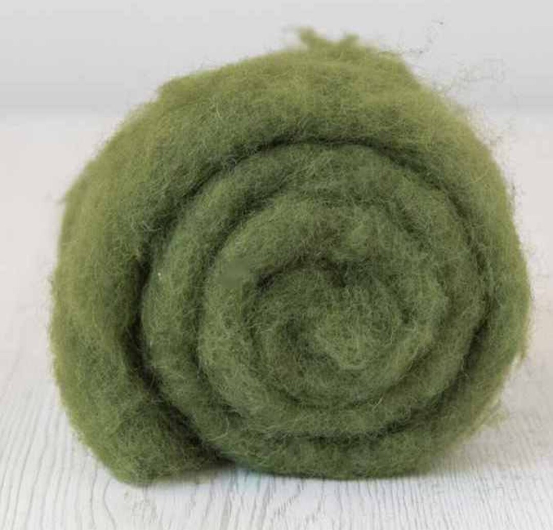 Ivy - Newzealand/maori Batt, Needle Felting, Wet Felting, 50 Grams (1 ...