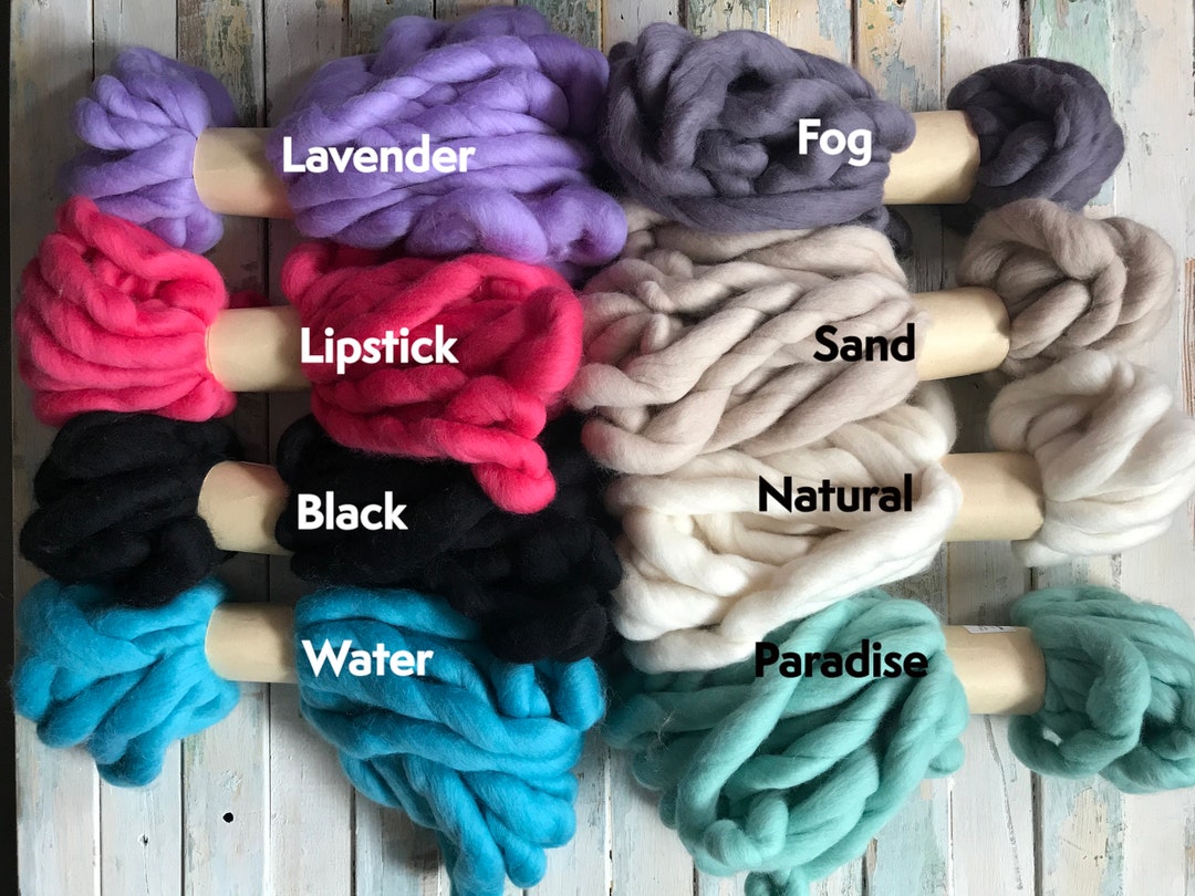 Giant Handspun Yarn. Gigantico. Extra Fine Merino 19 Micron. Made in ...
