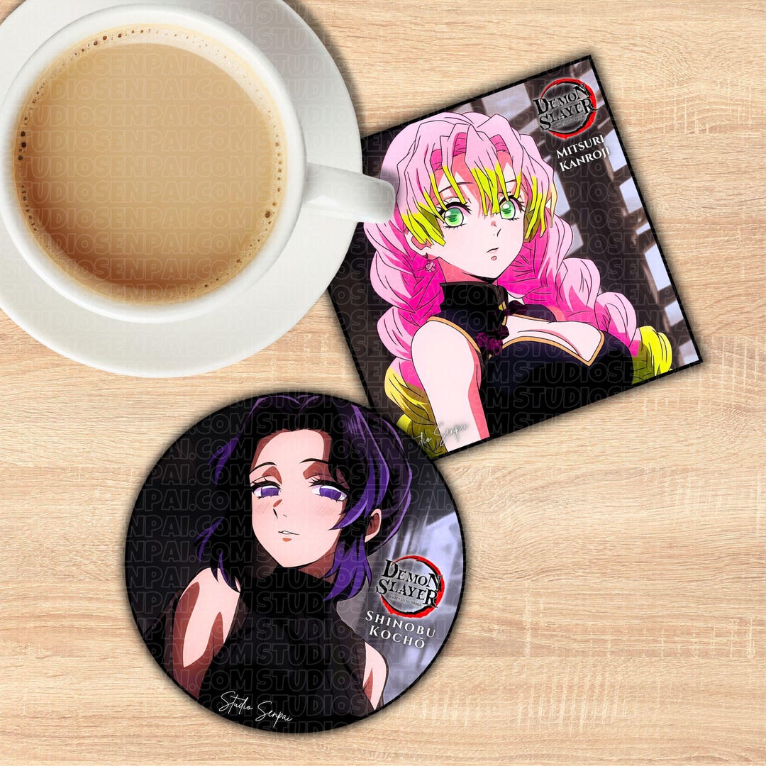Demon Hashira Bar Coasters Demon Slayer Anime Coaster Set Nezuko Anime ...
