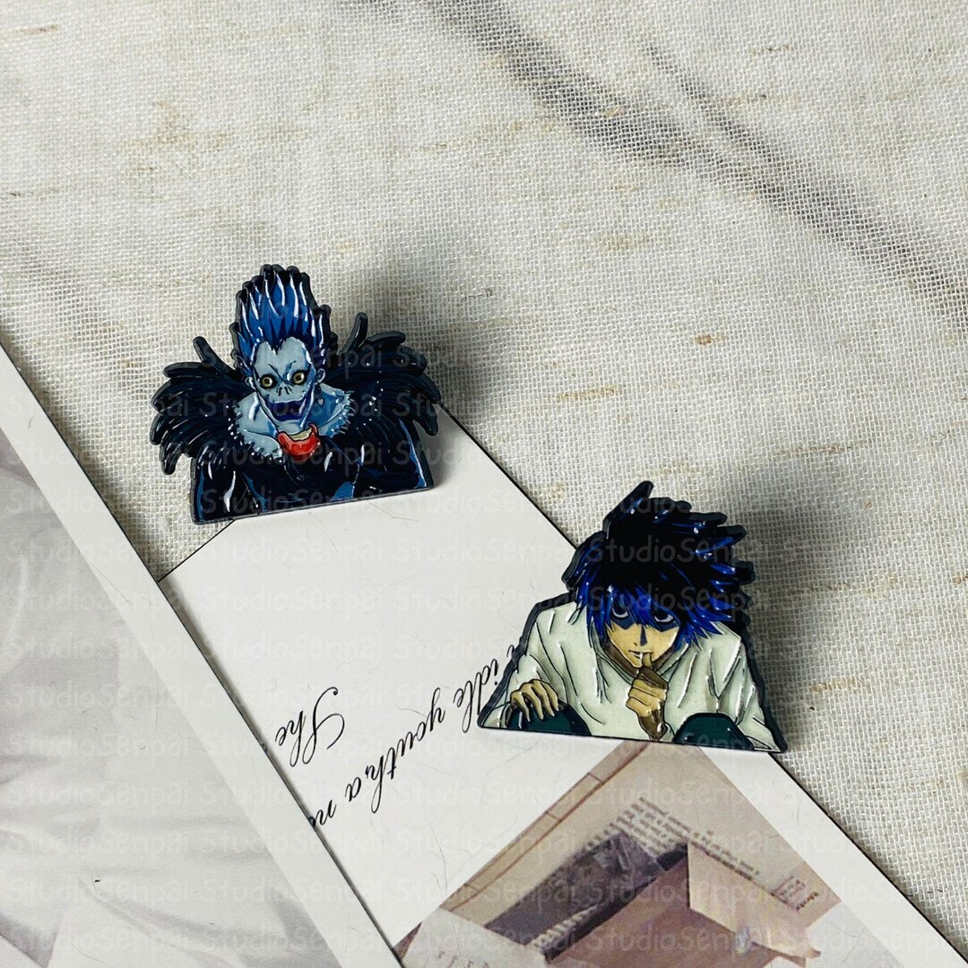 Shadow Notebook Pin - Anime Enamel Pins | Otaku Brooches | Perfect for ...