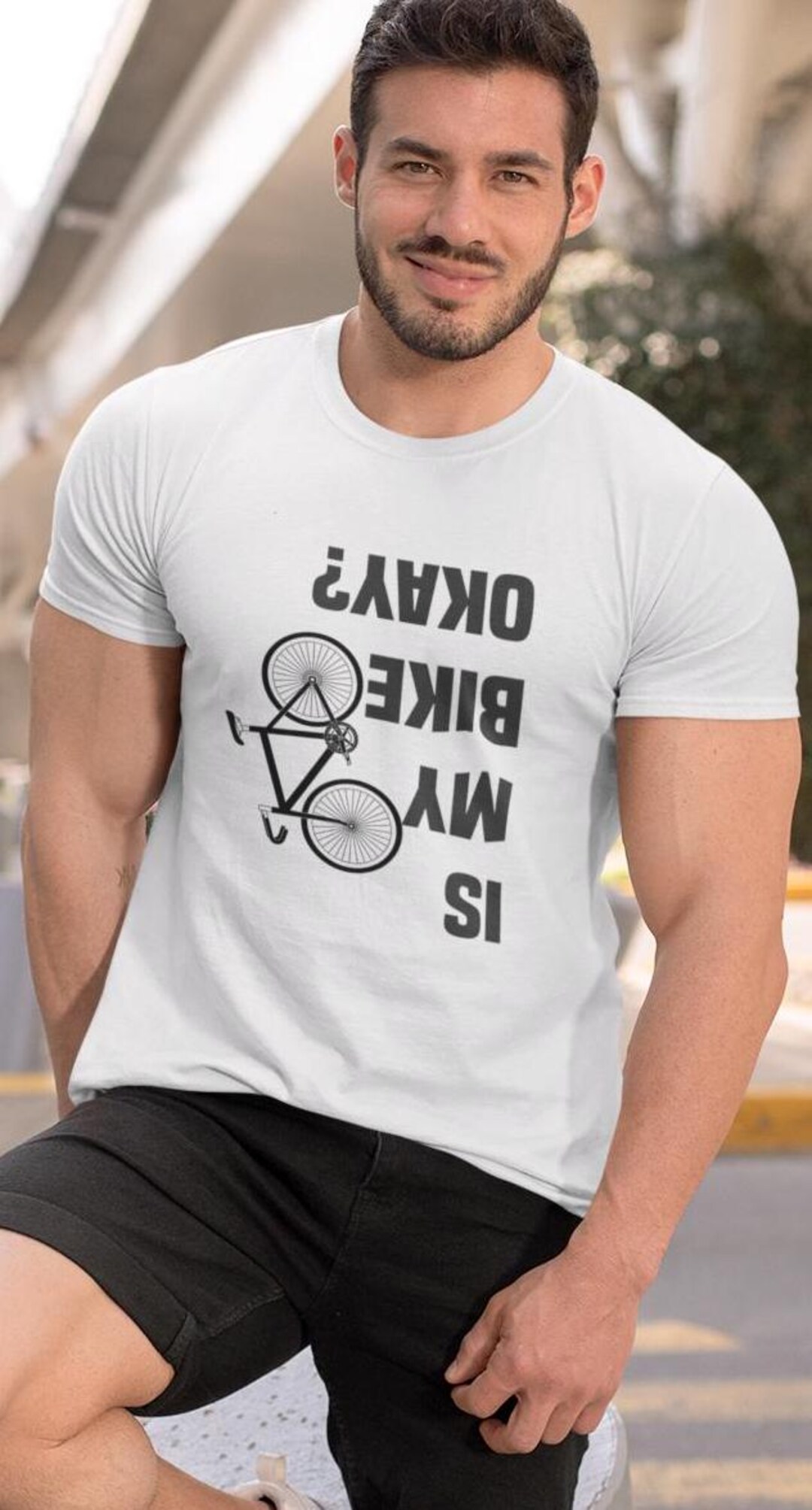 Is My Bike Okay T-shirt, Funny Cycle T Shirt, Bicycle Shirt, Motorbike ...