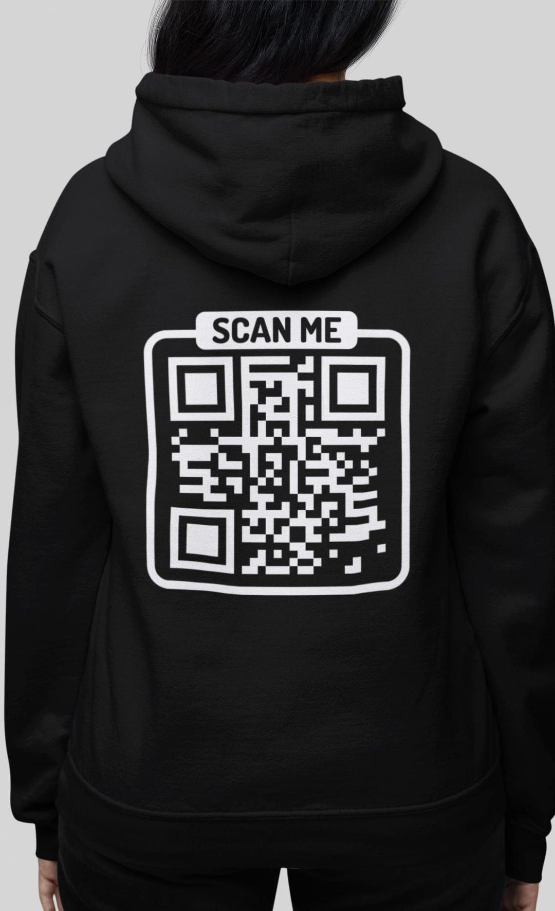 Personalized Hoodie QR Code Hoodie, Custom QR Code, Marry Me, Date Me ...