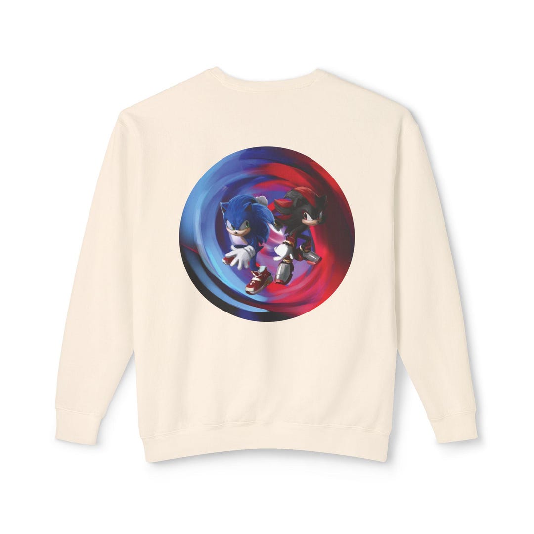 Sonic and Shadow Sweatshirt: Retro Gaming Geek Apparel - Etsy