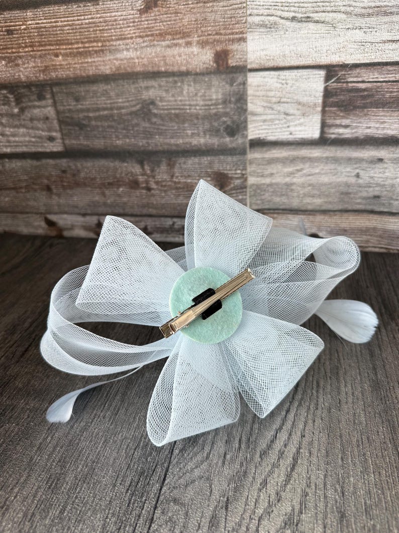 Baby Blue Feather Fascinator: Wedding Guest Headpiece - Etsy
