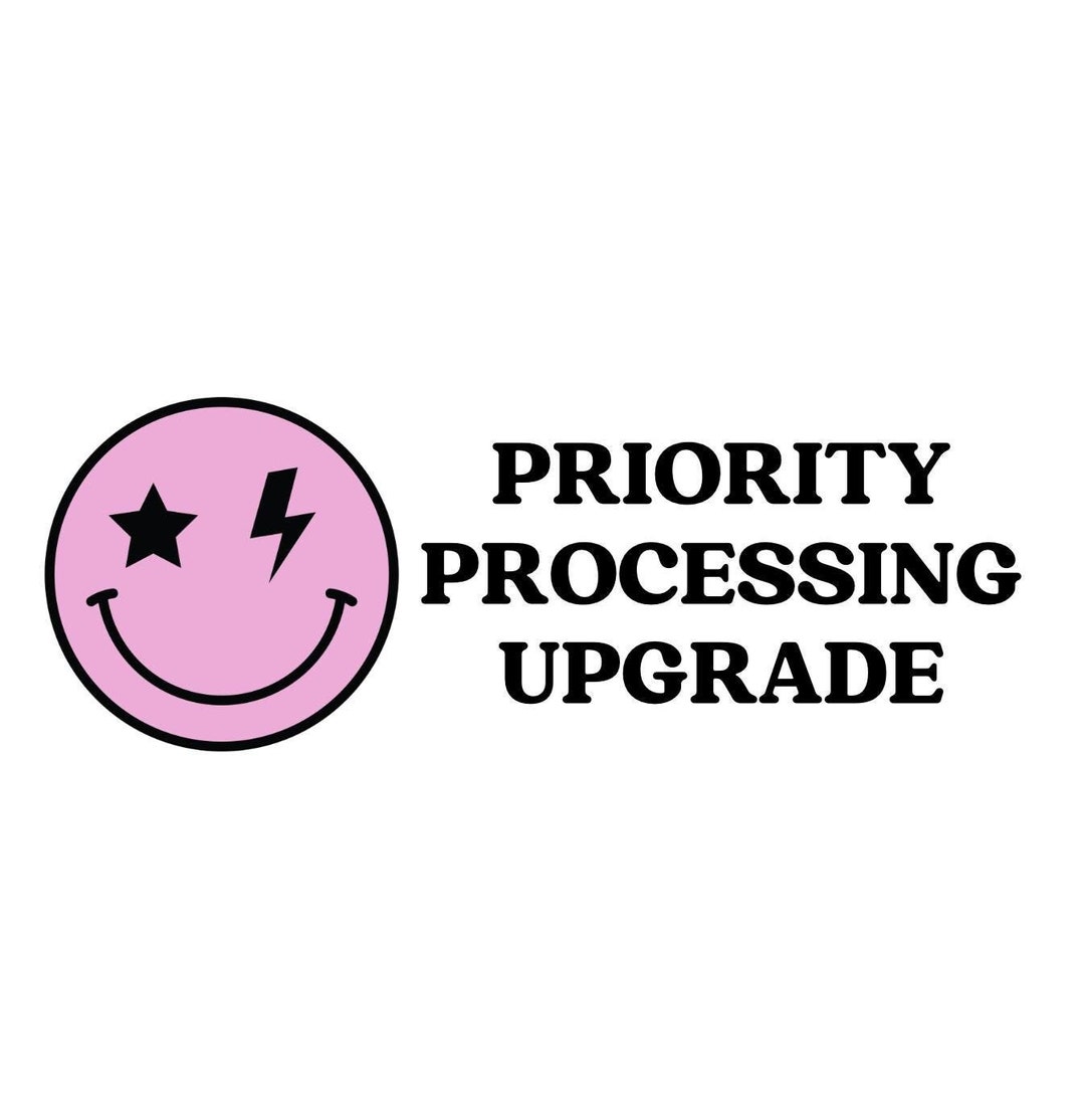 PRIORITY PROCESSING UPGRADE - Etsy